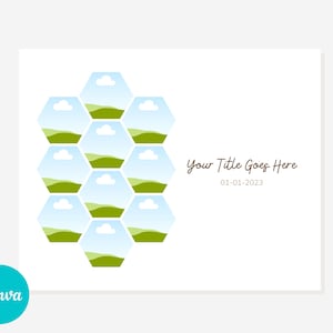Honeycomb Photo Collage Template - DIY on Canva. 8x10 Photo Collage ...