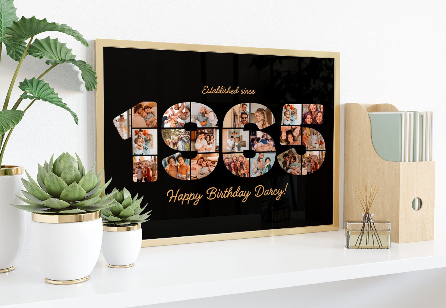 Personalized 1965 Birthday Poster | Vintage Photo Collage | 59th ...