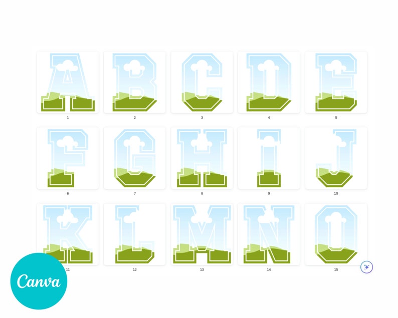 DIY Varsity Sports Jersey Letters on Canva. Easy Drag and Drop Alphabet ...