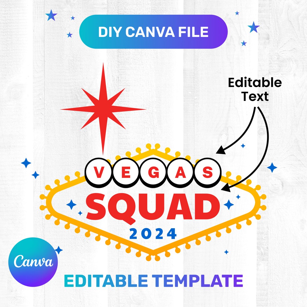 Editable Canva Las Vegas Squad 2024 - Clipart / Digital Graphic Design Instant Download ...