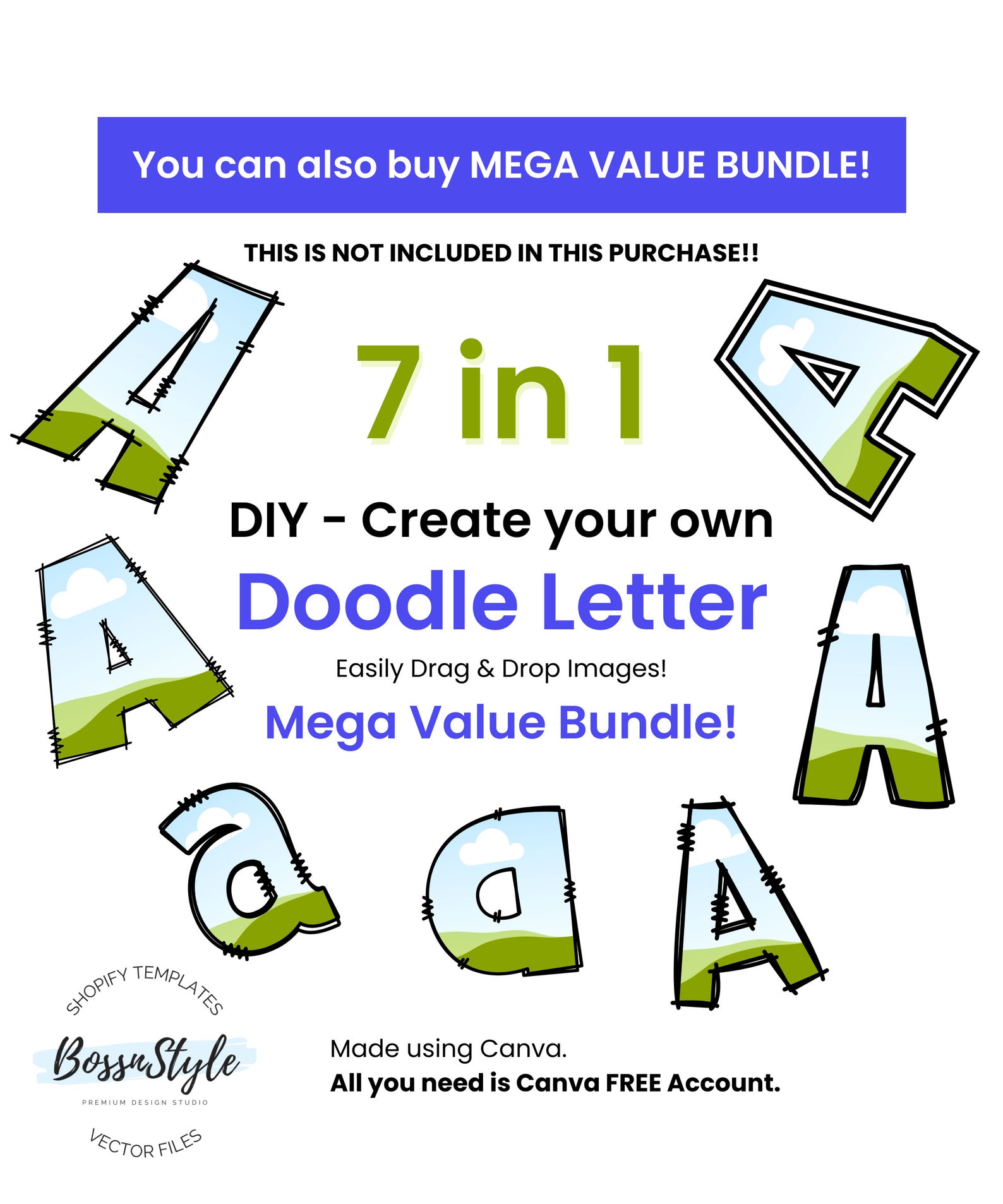 DIY Varsity Sports Jersey Letters on Canva. Easy Drag and Drop - Etsy