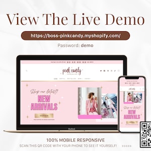 Pink Fashion Boutique Shopify Theme - Feminine and Minimal Design ...