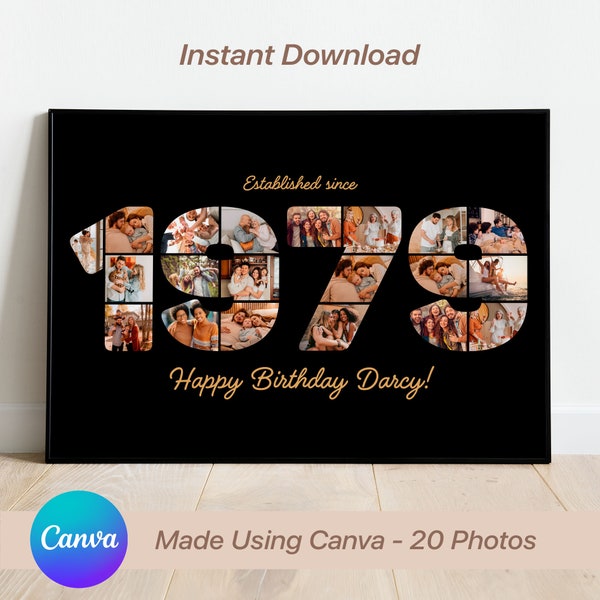 1979 Birthday Poster - Etsy