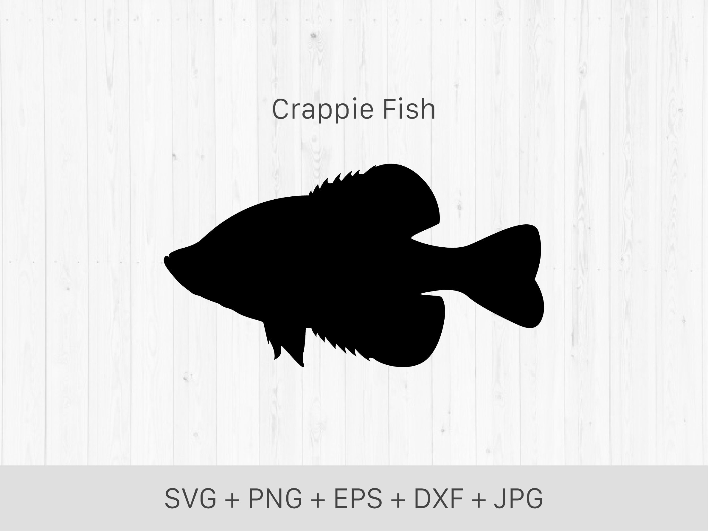 Crappie Fish SVG, Crappie Fish Instant Download SVG, PNG, Dxf, Jpg ...