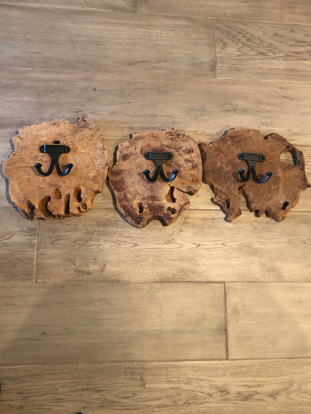 Reclaimed Seasoned Red Oak Round Coat Hanger - Etsy