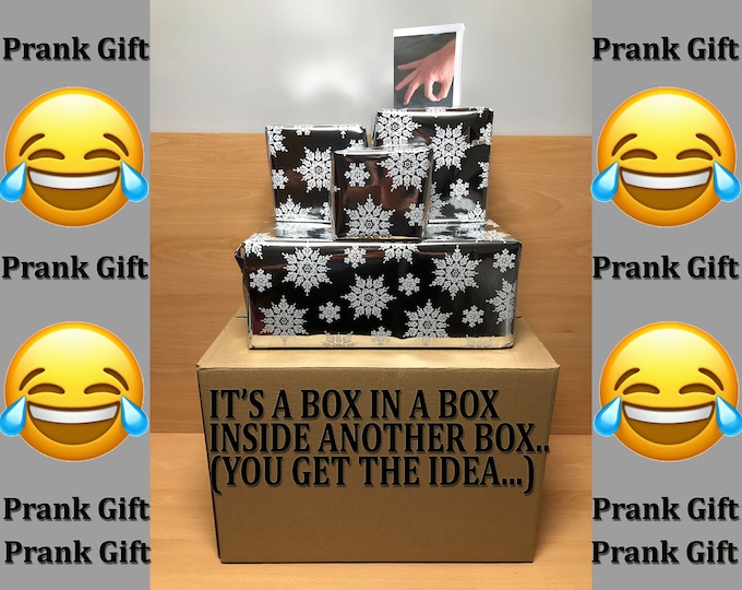 Box in A Box in A Box Gift Prank | Classic Empty Boxes Prank Joke ...