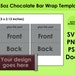 Chocolate Bar Wrapper Template SVG PNG PSD and DOCx 8.5x11 | Etsy