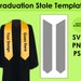Graduation Stole Template Sheet SVG PNG PSD - Etsy