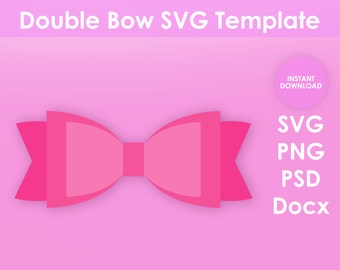 Bow Bundle SVG PNG PSD and Docx 8.5x11 Sheet | Etsy