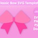 Double Bow Template SVG, PNG, PSD and Docx 8.5x11 Sheet - Etsy