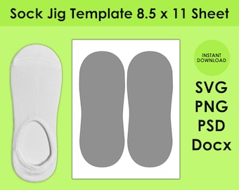 Socks Template Sublimation - Etsy Singapore