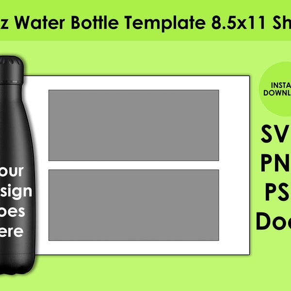 Water Bottle Svg - Etsy