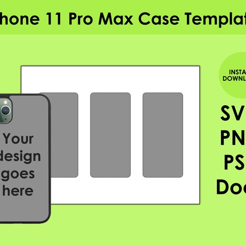 Iphone 12 Pro Template for Sublimation 8.5x11 Sheet SVG PNG - Etsy