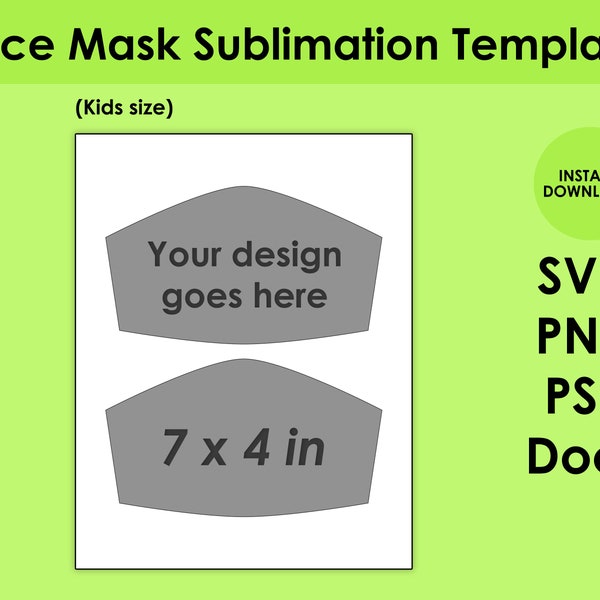Face Mask Template - Etsy