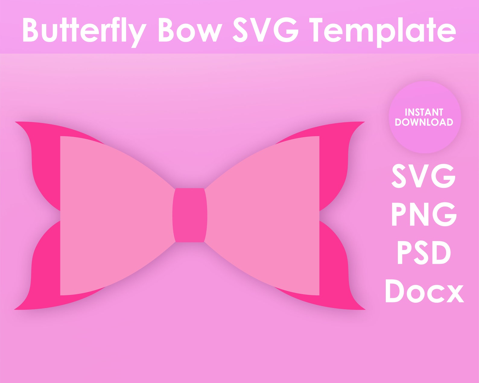 Bow Bundle SVG PNG PSD and Docx 8.5x11 Sheet | Etsy
