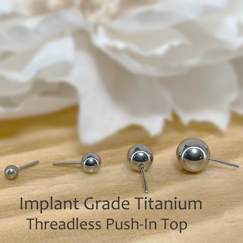 IMPLANT GRADE TITANIUM Threadless Push in 2mm 3mm 4mm 5mm - Etsy