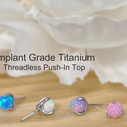 Implant Grade Titanium Threadless Spike Push in Top 3mm 4mm - Etsy