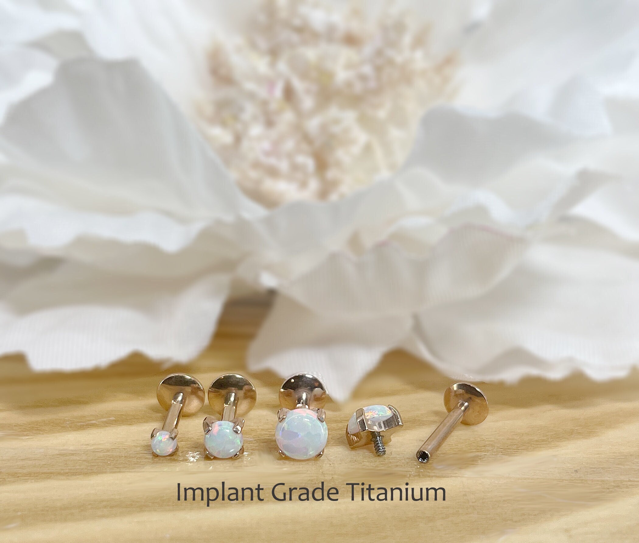 Implant Grade Titanium Rose Gold Internally Threaded 2mm 3mm | Etsy