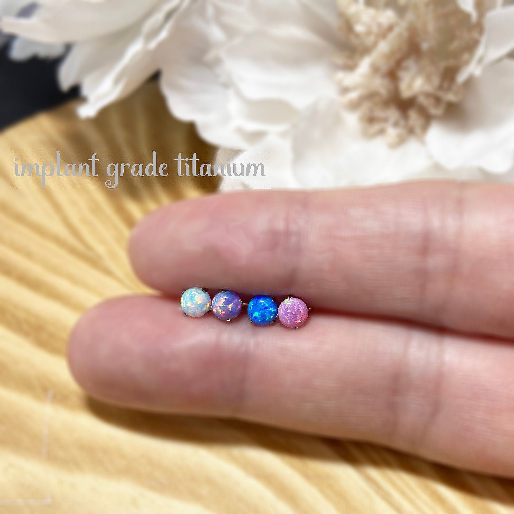 IMPLANT GRADE TITANIUM Threadless Push in 2mm 3mm 4mm White | Etsy