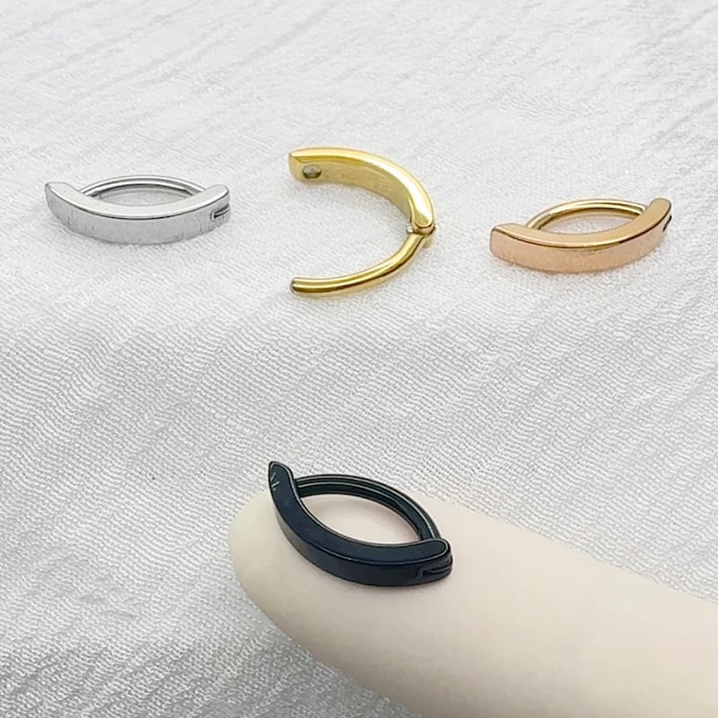 Flat Gold Belly Piercing - Etsy