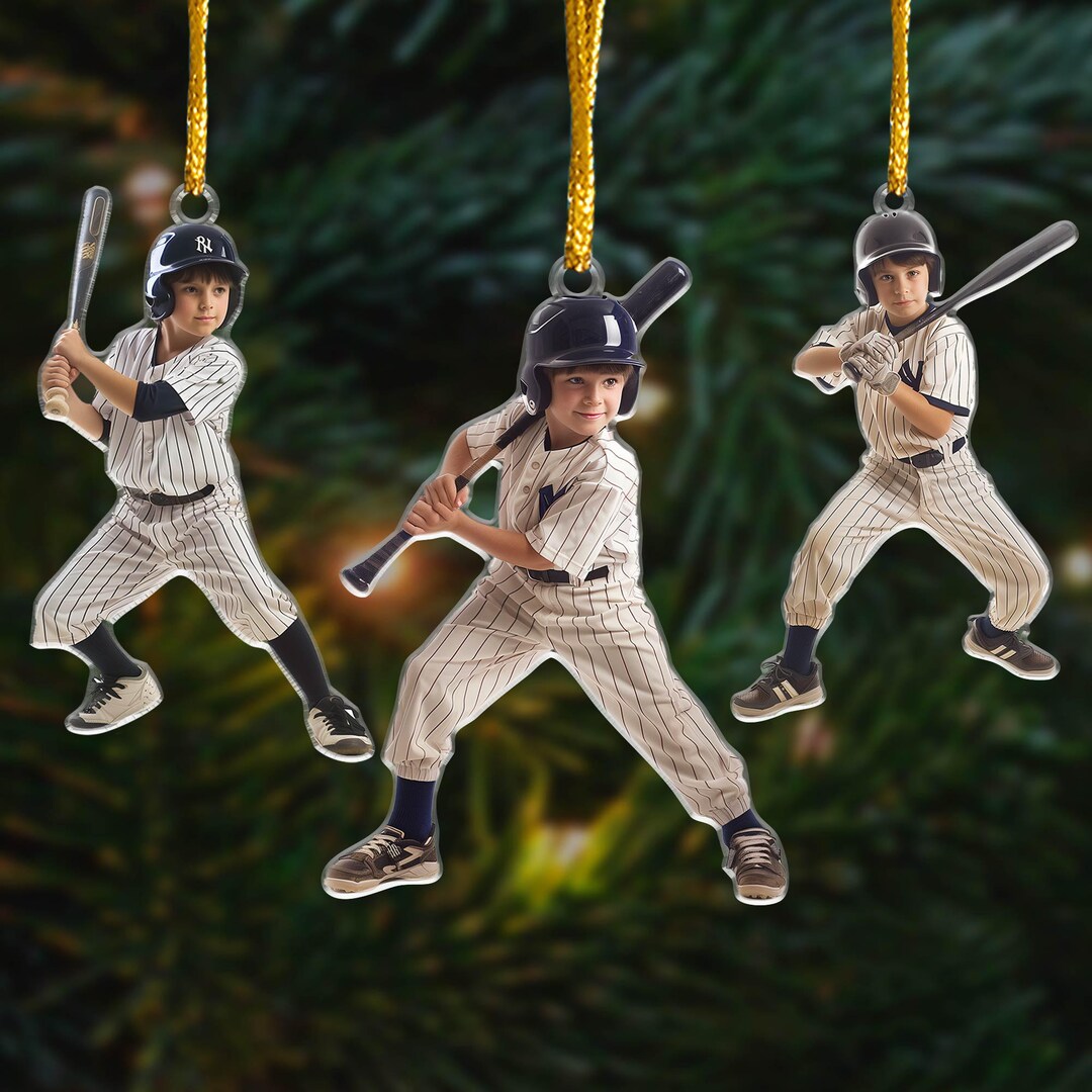 Personalized Baseball Christmas Ornaments, Christmas Acrylic Ornaments ...