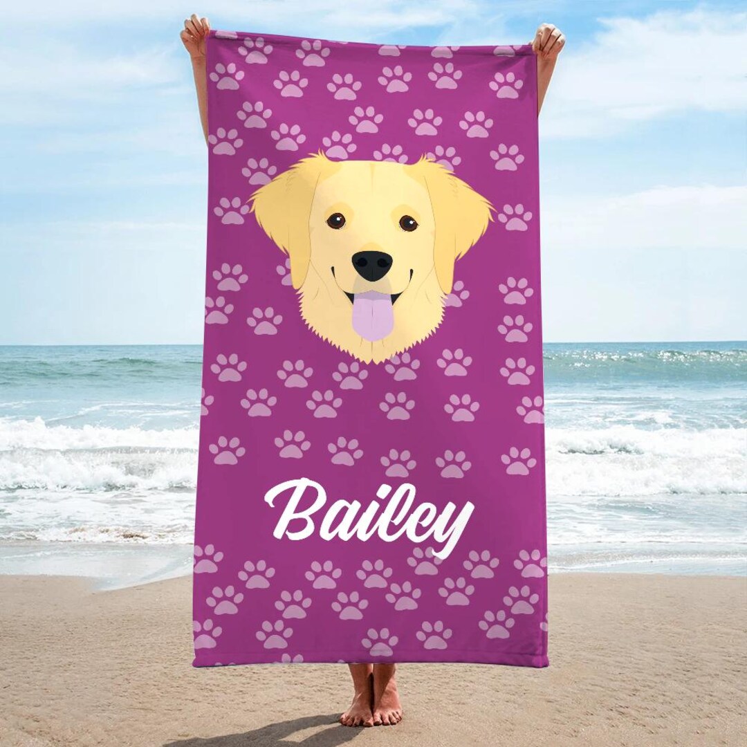 Custom Pet Towel, Custom Dog Towels, Dog Towels With Name, Personalized ...