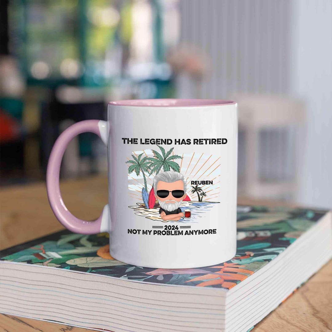 Personalized Retired Mug, the Legend Has Retired Mug, Retired Mugs ...
