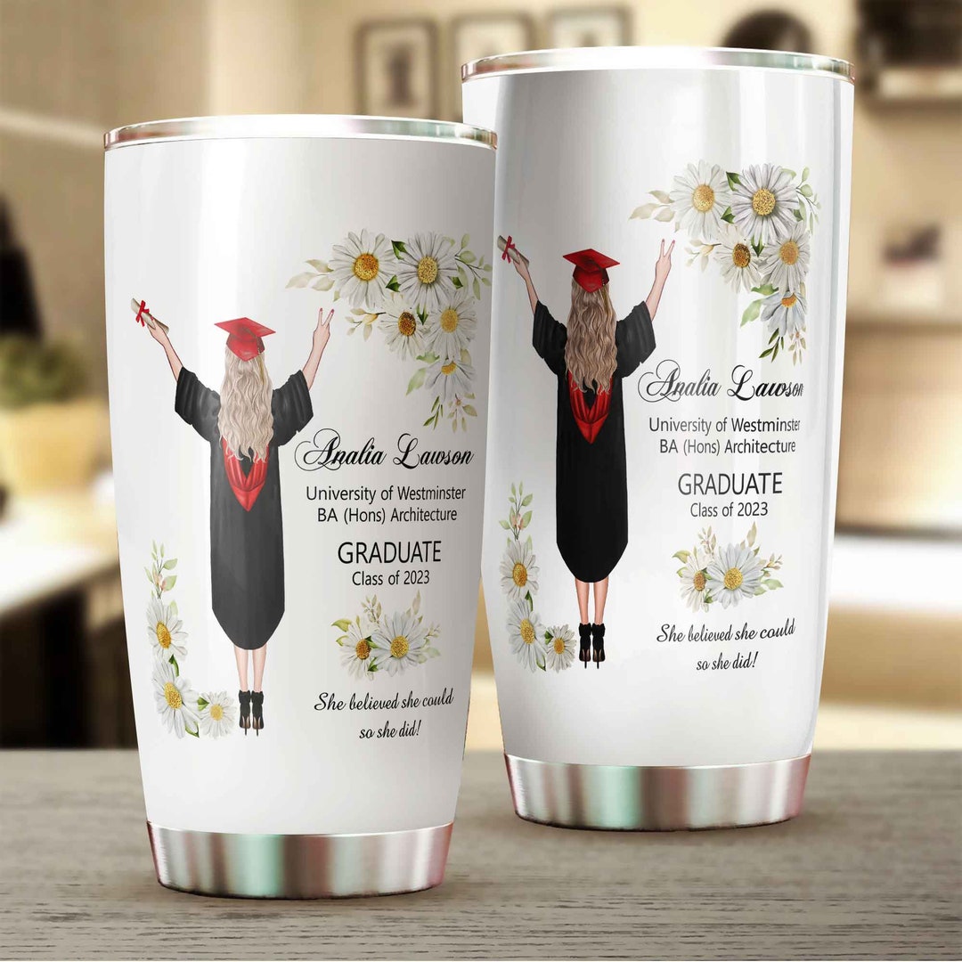 Personalized Graduation Tumbler, Gift for Graduate, Custom Grad Tumbler ...