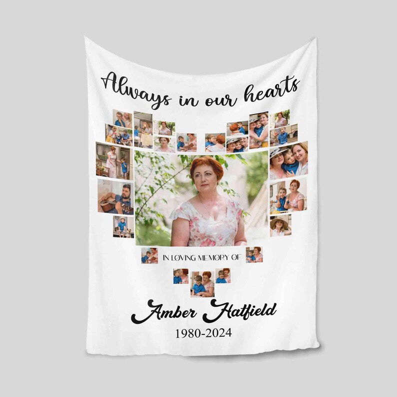 Personalized Memorial Blanket, Memorial Blanket, Sympathy Blanket ...