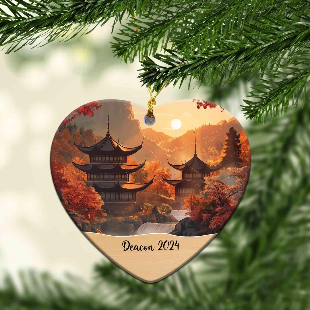 Personalized Japan Vacation Ornament, Japan Christmas Ornament, Japan ...