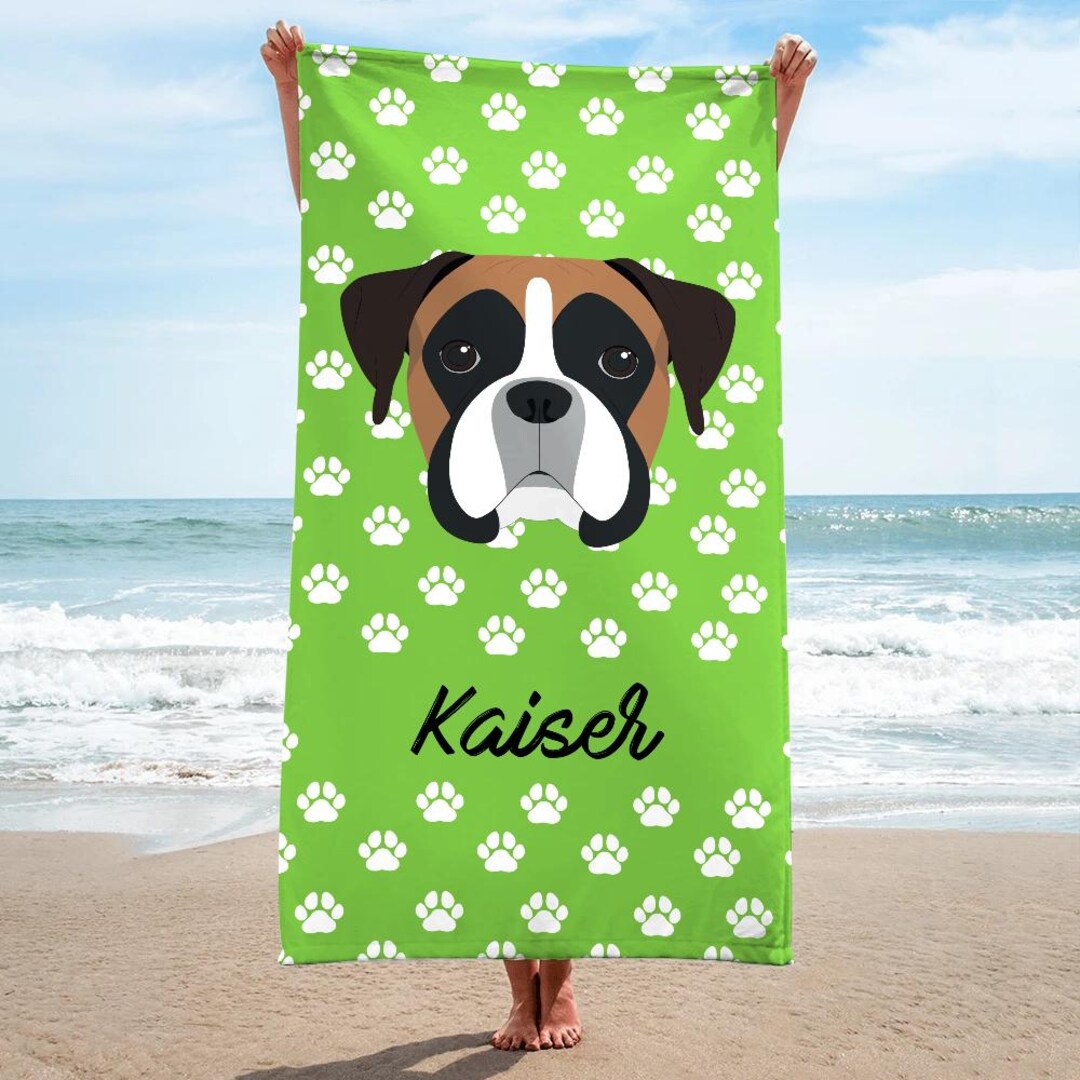 Dog Towels With Name, Personalized Dog Towel, Custom Dog Towels, Dog ...
