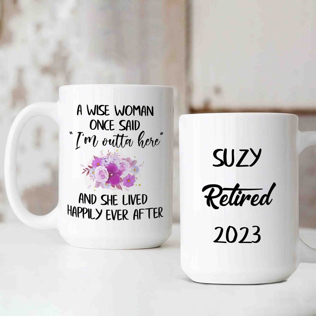 Personalized Retired Mug, Retirement Mug, Retired Mug, Custom Name Mug ...