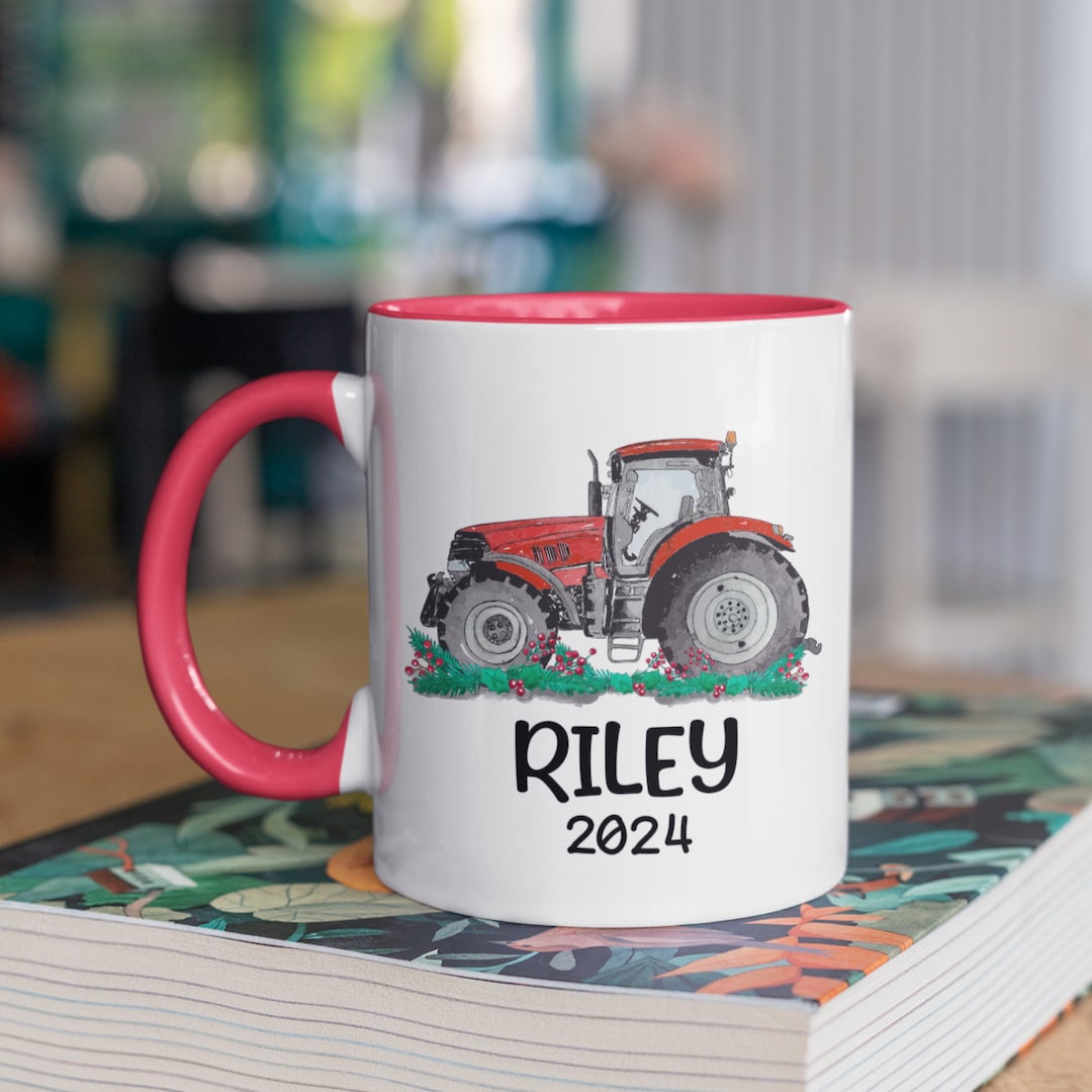 Personalized Tractor Mug, Custom Name Mug, Tractor Gift for Him ...