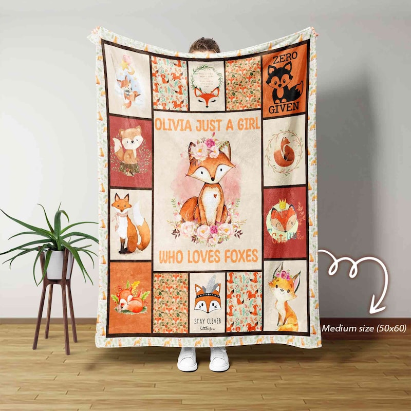 Fox Blanket - Etsy