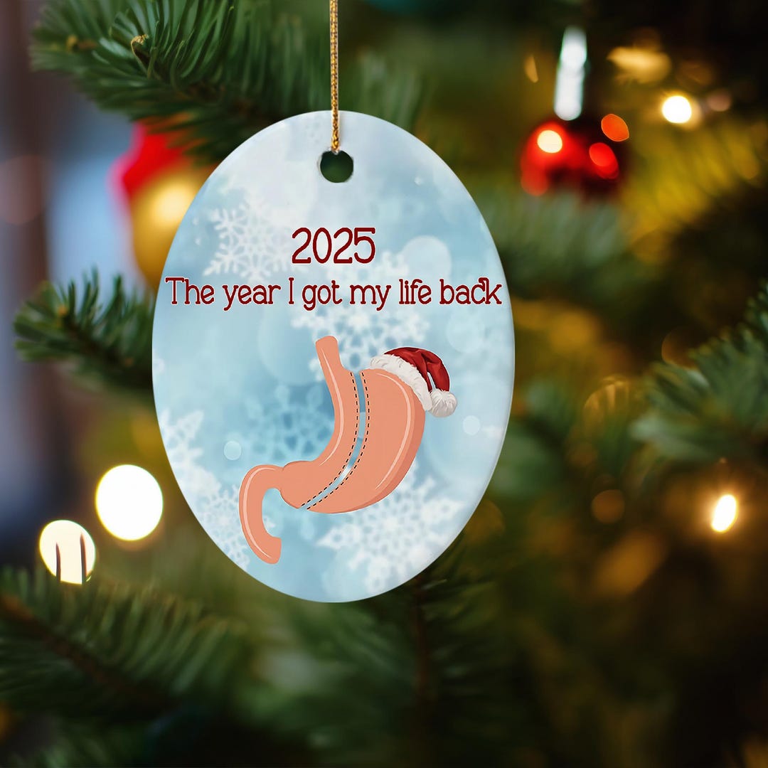 The Year I Got My Life Back Ornament, Recovery Ornaments, Personalized ...