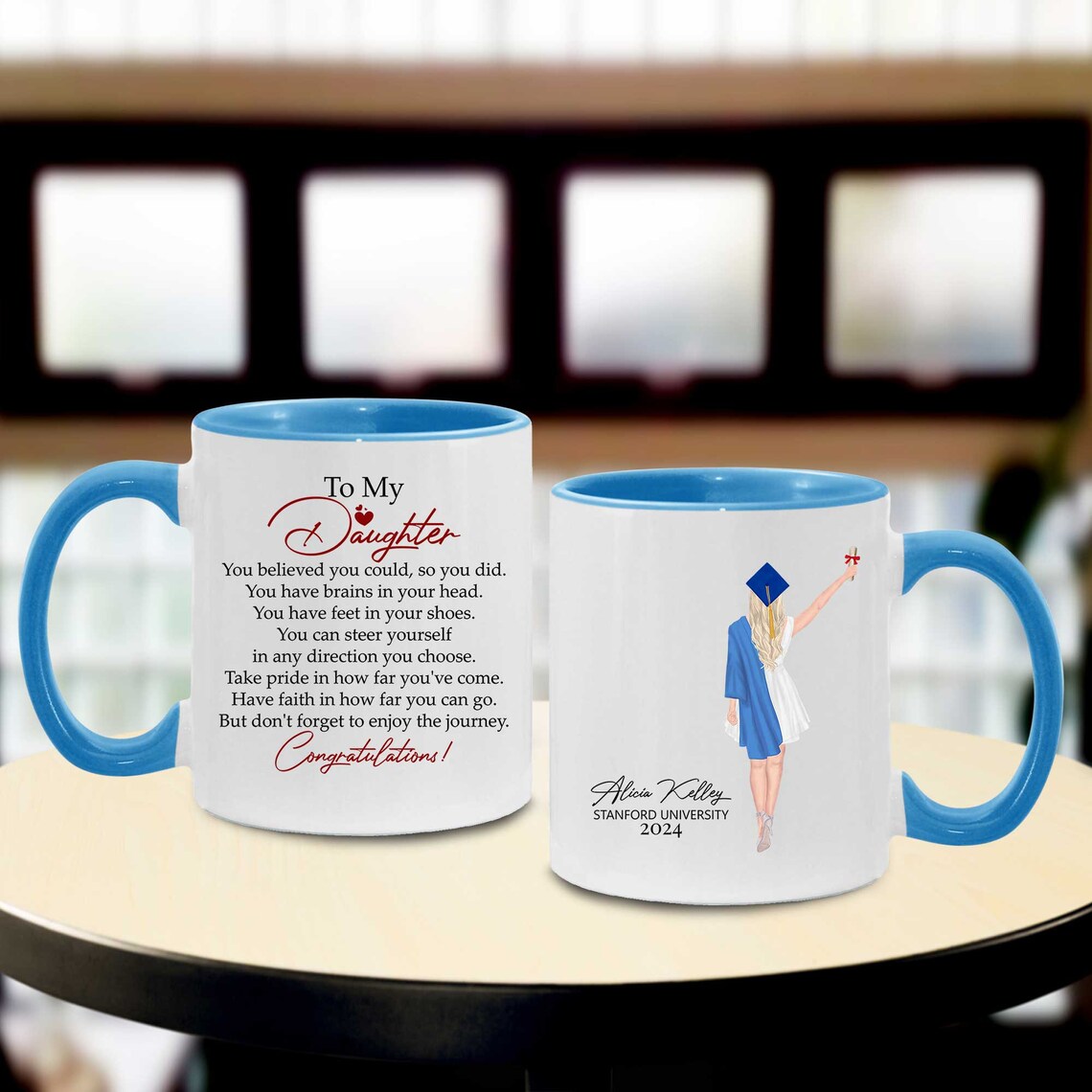 Personalized Graduation Mug, Gift for Daughter, Gift for Graduate ...