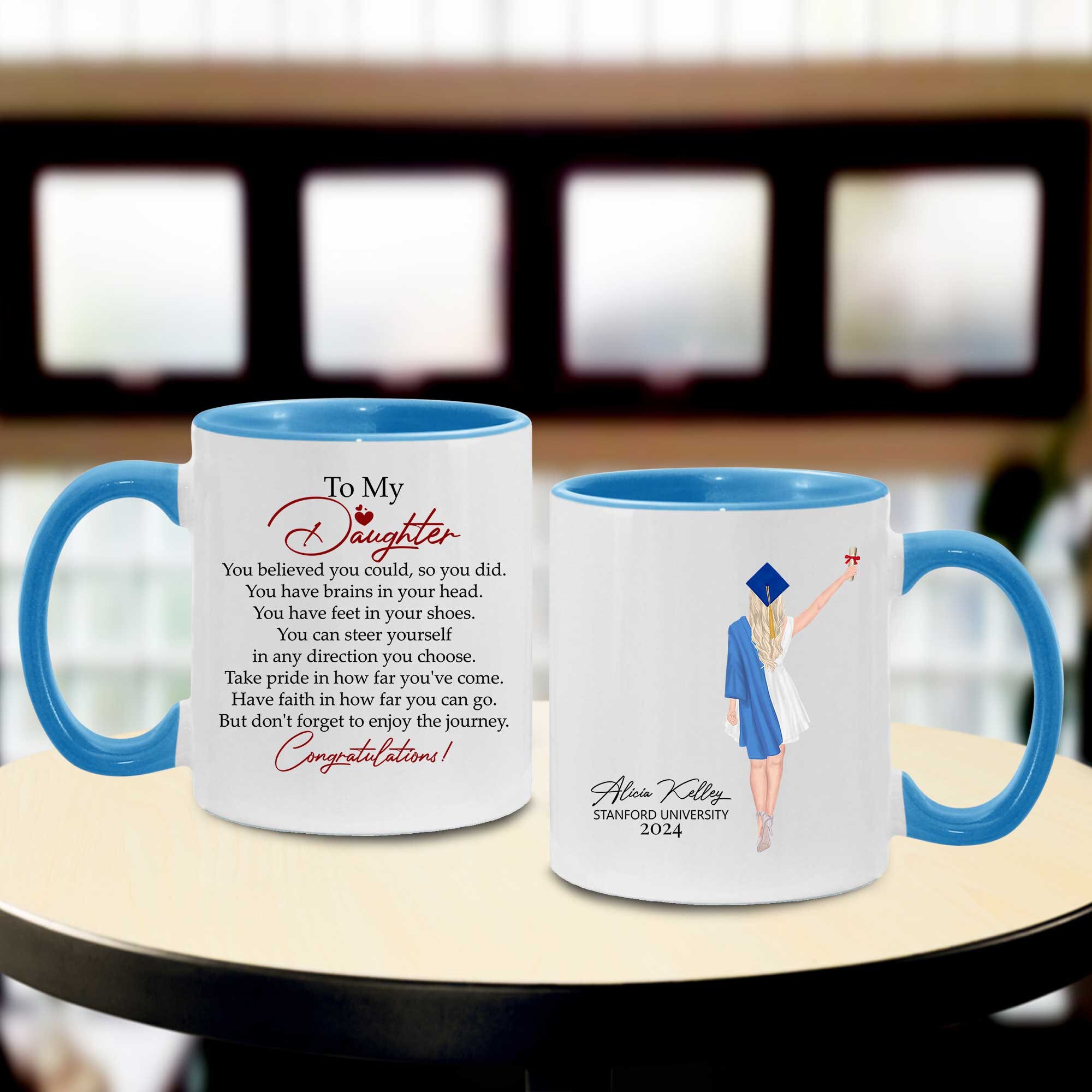 Personalized Graduation Mug, Gift for Daughter, Gift for Graduate ...