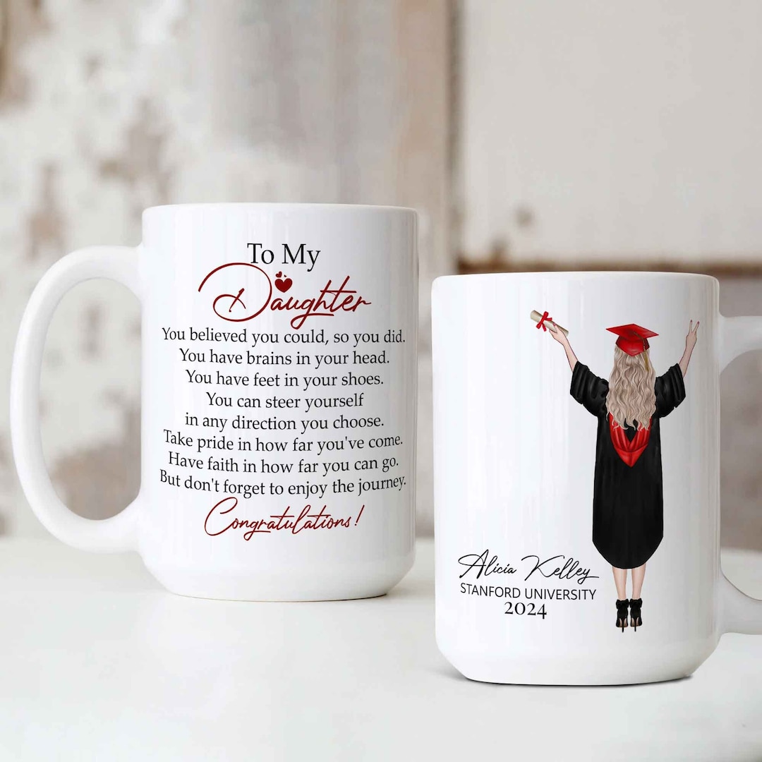 Personalized Graduation Mug, Gift for Daughter, Gift for Graduate ...
