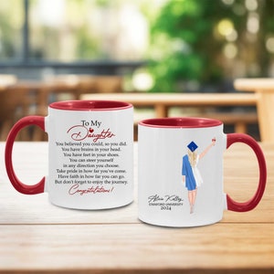 Personalized Graduation Mug, Gift for Daughter, Gift for Graduate ...