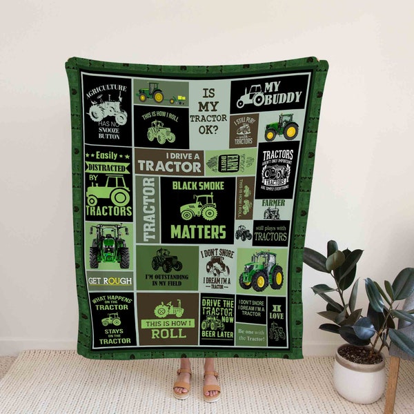 Tractor Blanket - Etsy