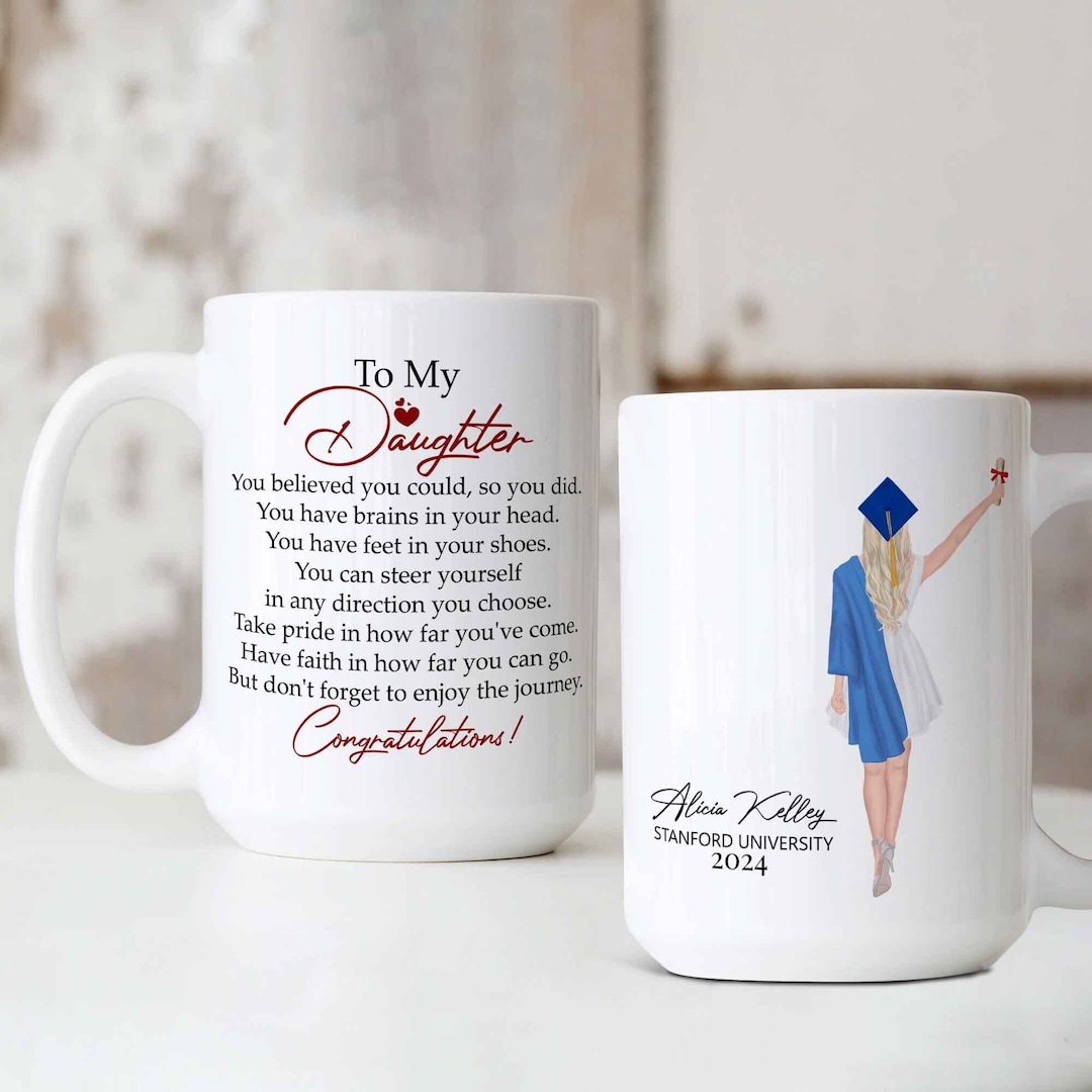 Personalized Graduation Mug, Gift for Daughter, Gift for Graduate ...