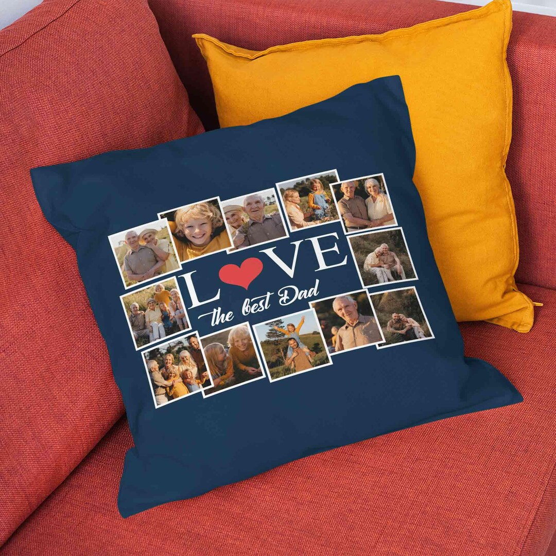 Personalized Dad Pillow, Dad Pillow, Dad Photo Pillow Case, Custom Best ...