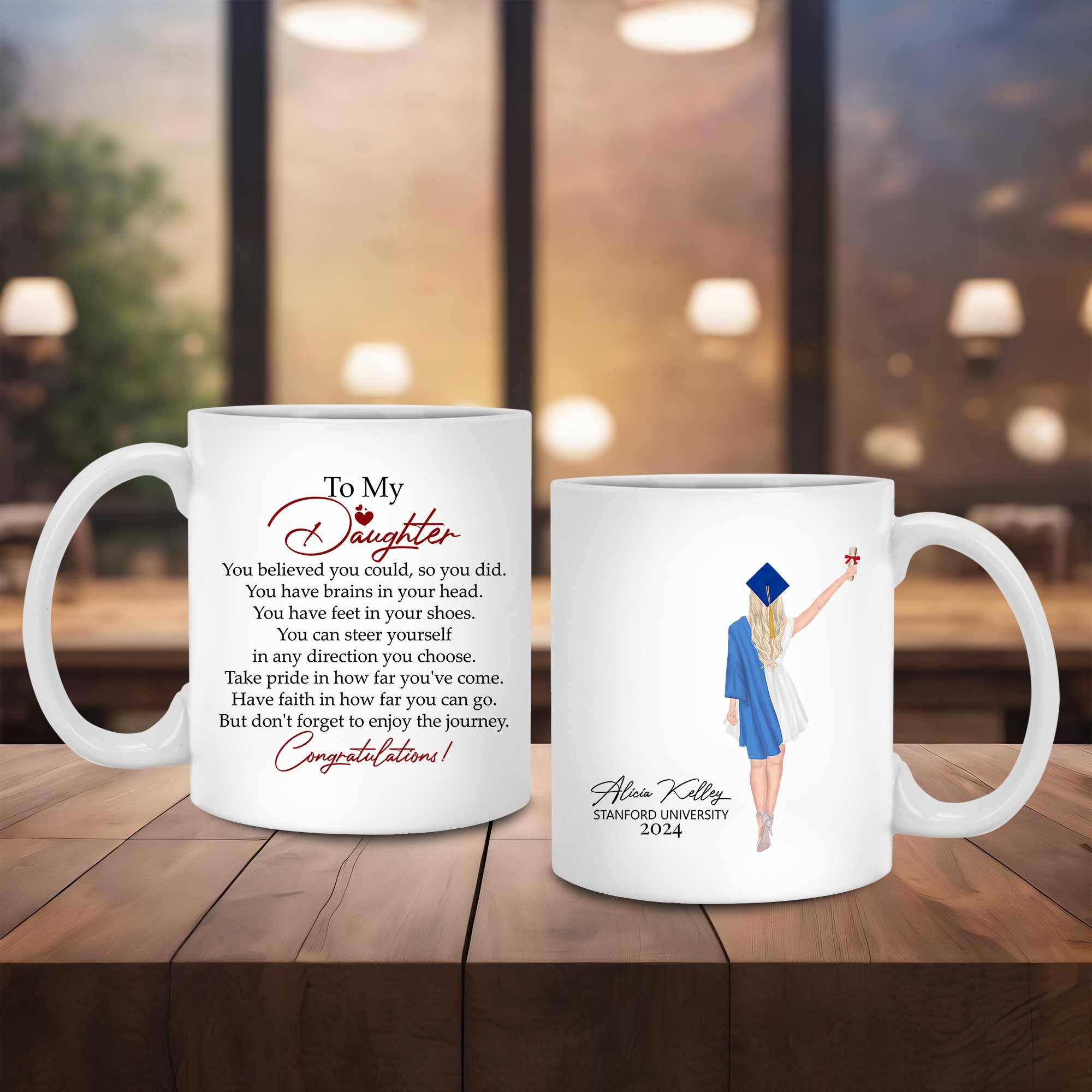 Personalized Graduation Mug, Gift for Daughter, Gift for Graduate ...