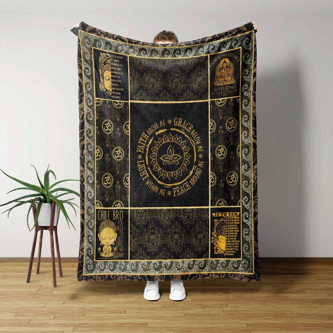 Buddhism Blanket Buddha Blanket Blanket for Prayer Religion - Etsy UK