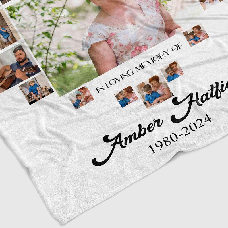 Personalized Memorial Blanket, Memorial Blanket, Sympathy Blanket ...