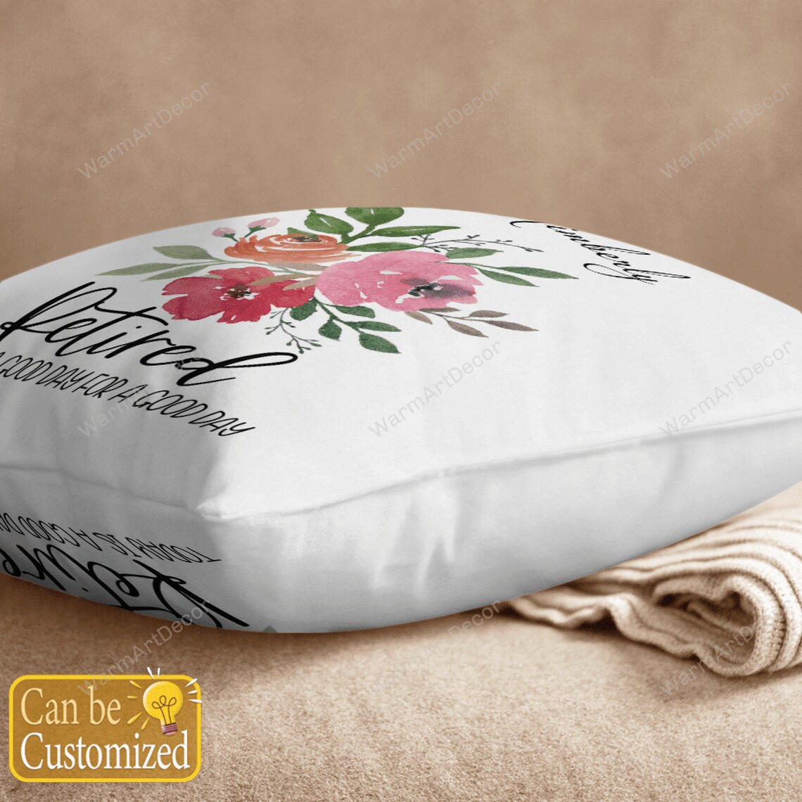 Personalized Retirement Pillow, Retirement Gift for Her, Funny Farewell ...