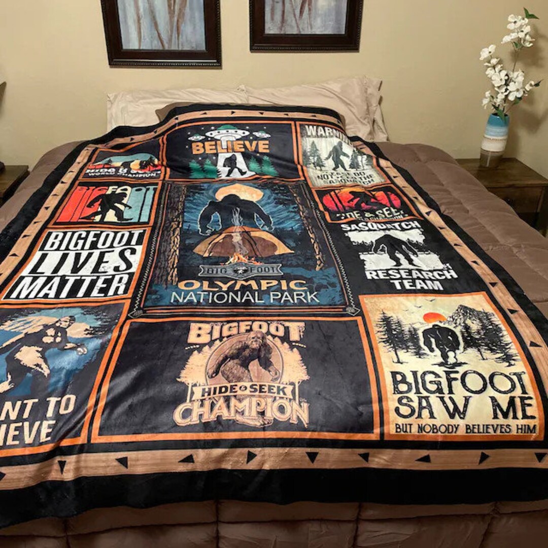 Bigfoot Blanket Blankets for Girls and Boys Blanket for - Etsy