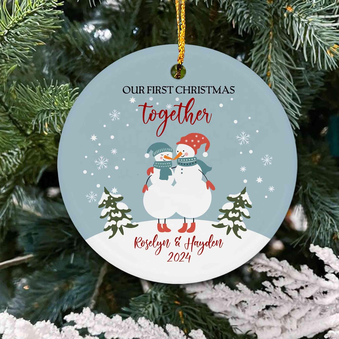 Personalized Couple Ornament, Our First Christmas Together Ornament ...