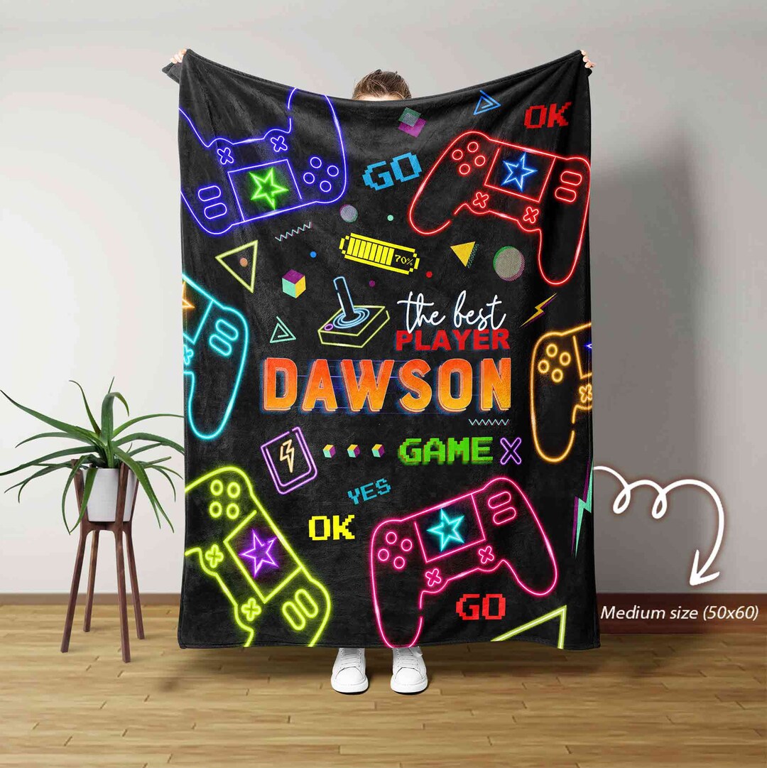 Personalized Gaming Blanket, the Best Player Game Blanket, Video Game ...