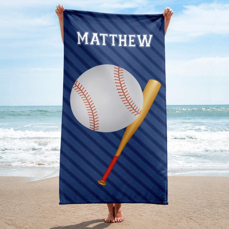 Baseball Beach Towel - Etsy